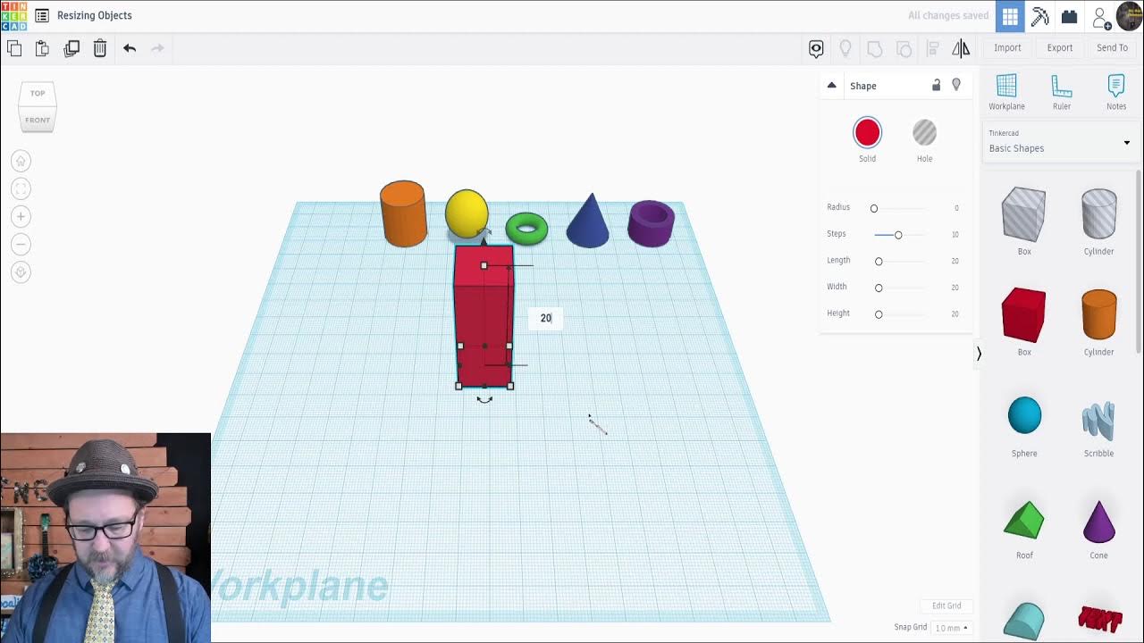 Tinkercad 101: Resizing Objects (Part 1) - YouTube