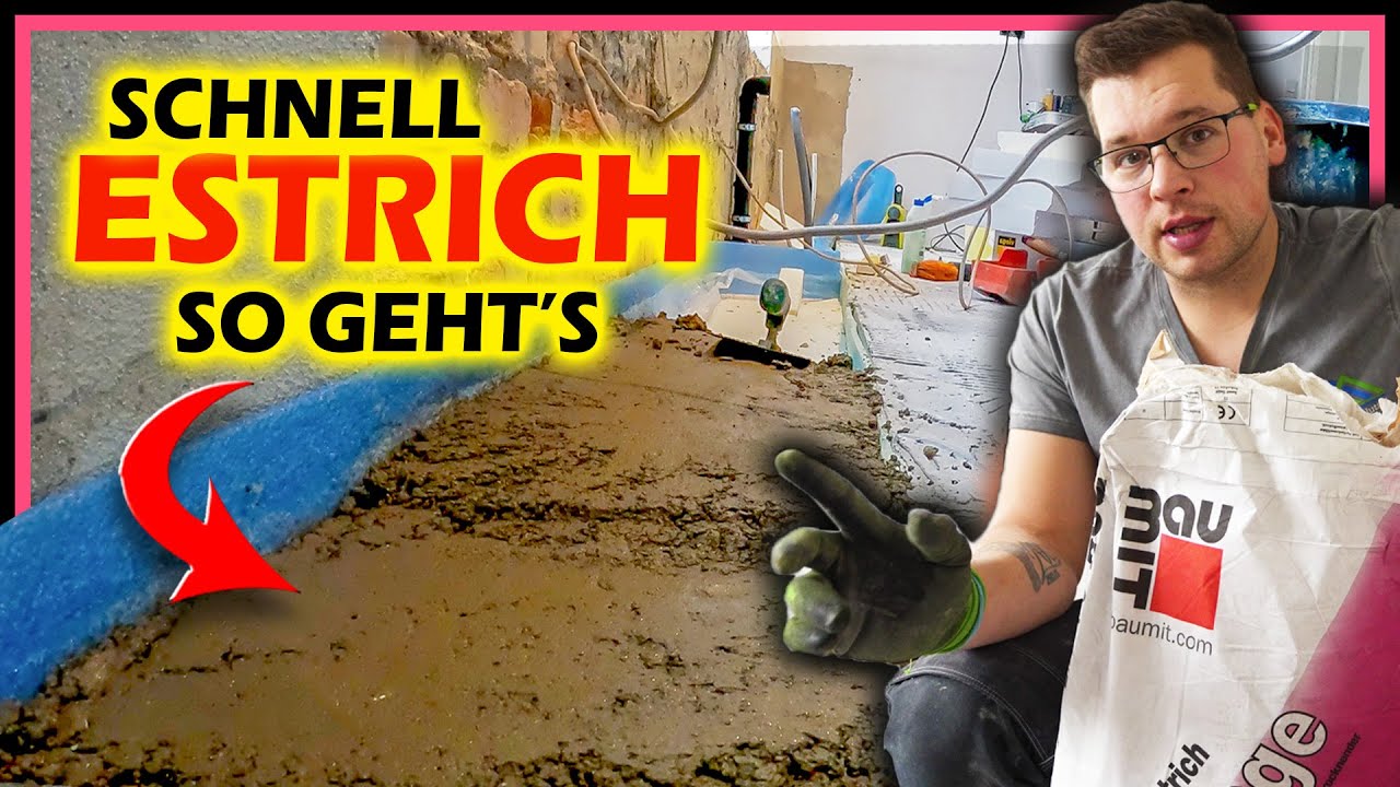 So geht SCHNELL ESTRICH - Estrich ergänzen leicht gemacht! | Home Build ...