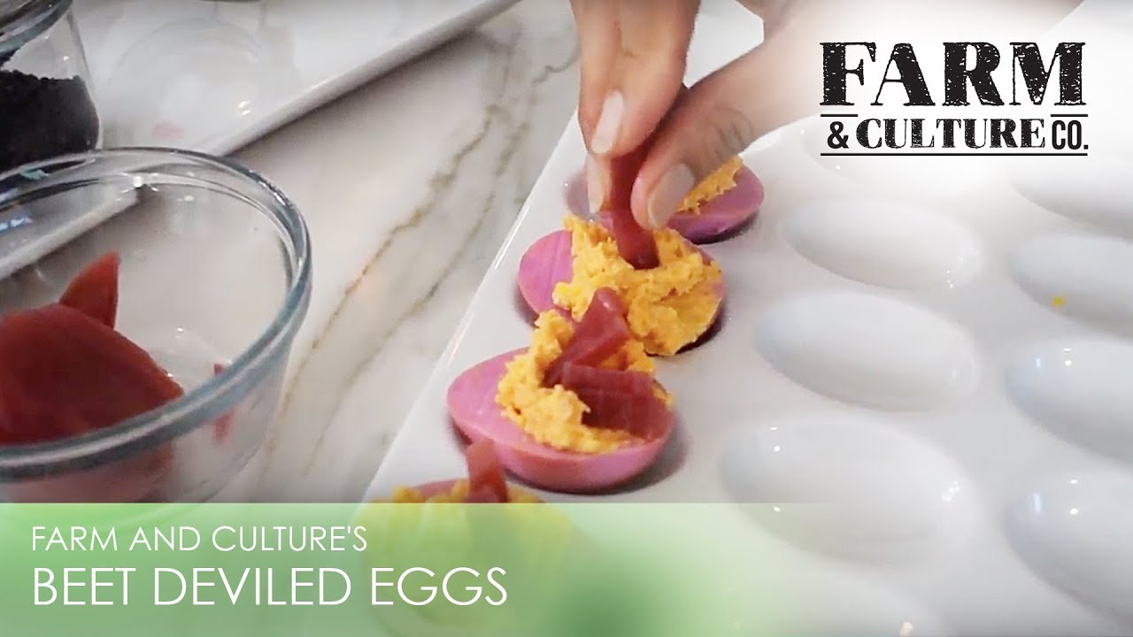 How to Make Beet Deviled Eggs - YouTube