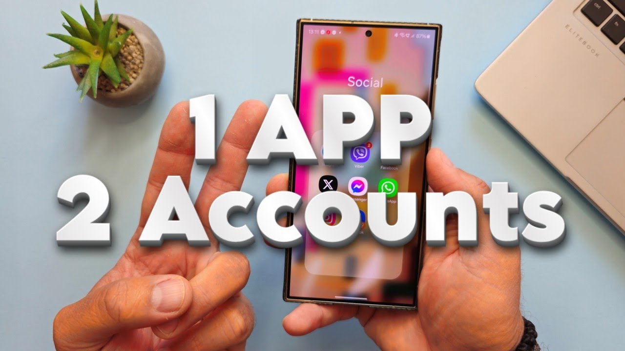 Samsung Dual Messenger - How To use 1 Social App with 2 Accounts - YouTube