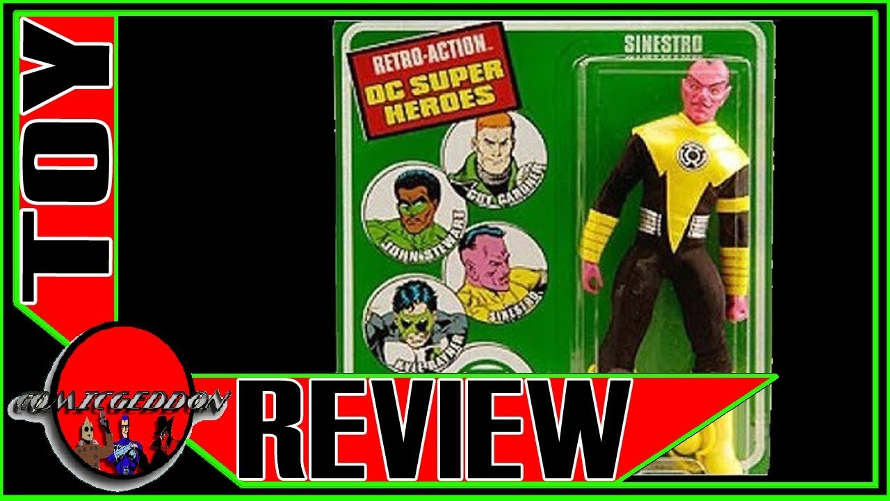 Mattel Retro-Action DC Super Heroes Yellow 8" Sinestro - YouTube