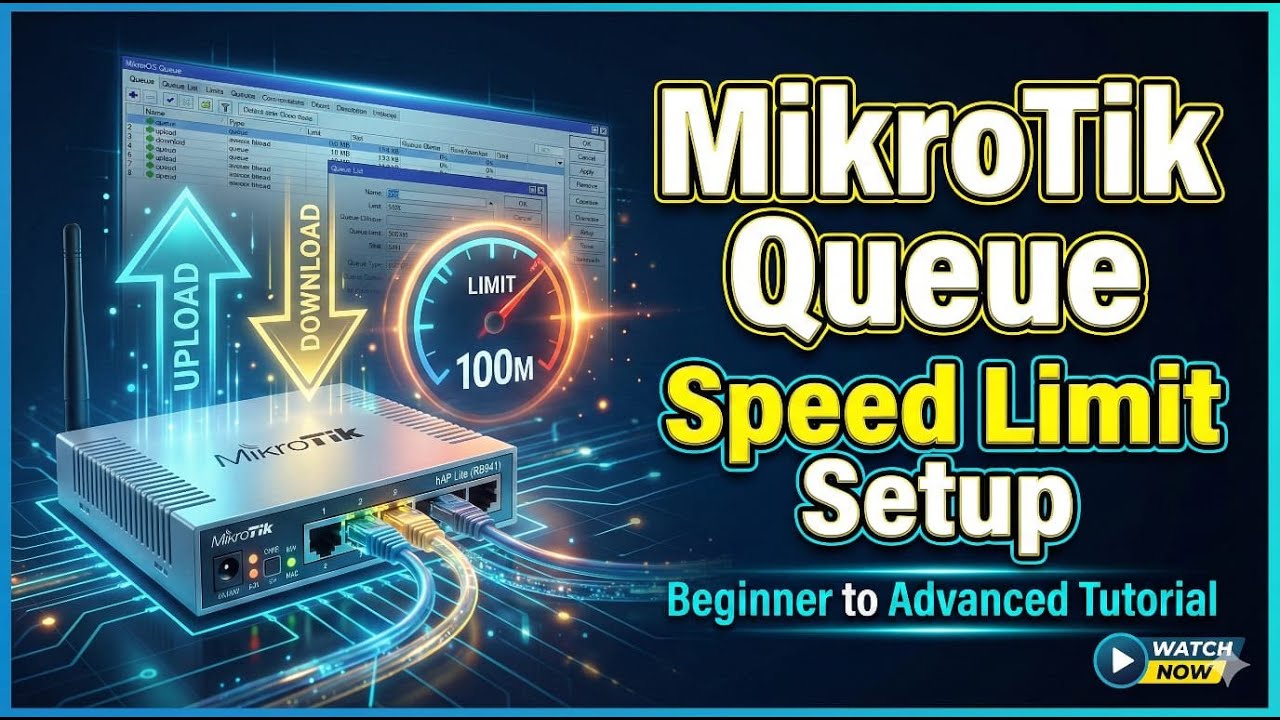 How to Create Queue in MikroTik | Simple Bandwidth Limit Setup for ...