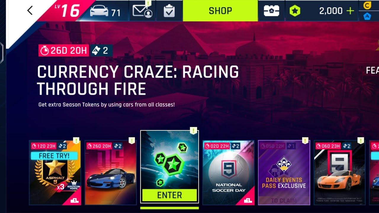 GameTime:Currency Craze: Racing Through Fire #asphalt9 - YouTube