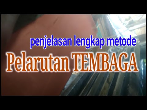 pelarutan tembaga sistem asam lengkap hingga pengekstrakan logam - YouTube