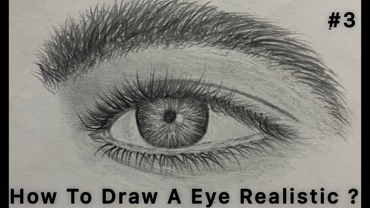 How to Draw a Realistic Eye – Easy Step-by-Step Tutorial for Beginners ...