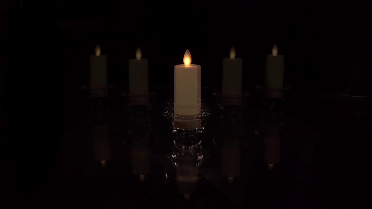 Mirage Wax Finish Flickering Flame Votives Set of 2 - YouTube