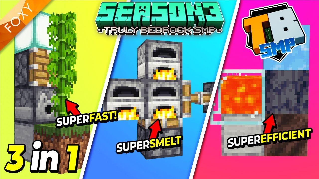 BAMBOO, FURNACE & BASALT 👩‍🌾⚡🌆 |Truly Bedrock Season 3 [15] | Minecraft ...