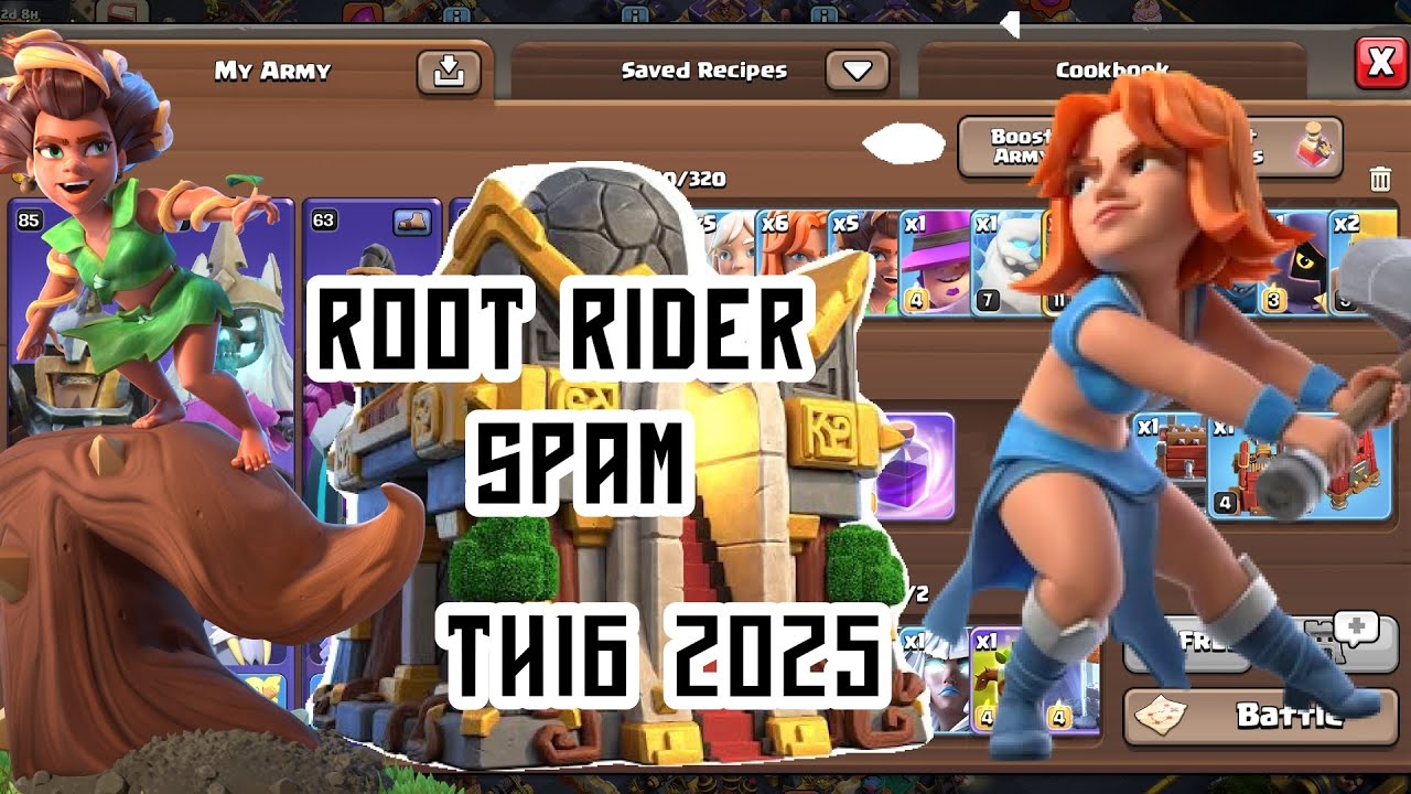 2025 OP ROOT RIDER Army – TH16 3-Star Machine! ⭐⭐⭐ - YouTube