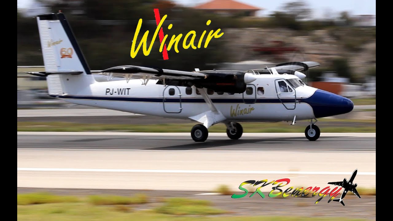 Winair Twin Otter Action @ the Princess Juliana Int'l Airport, St ...