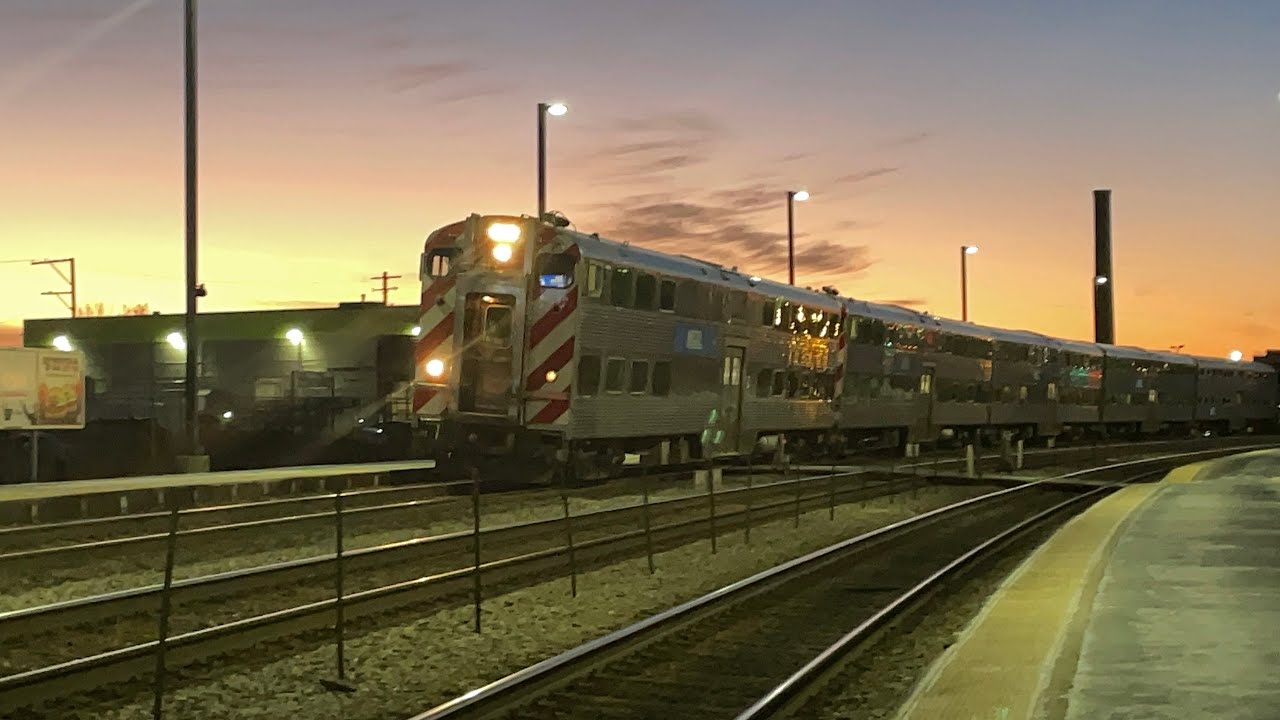 The completed Metra evening rush hour on the alternate schedule at Galewood January 28, 2025 ...