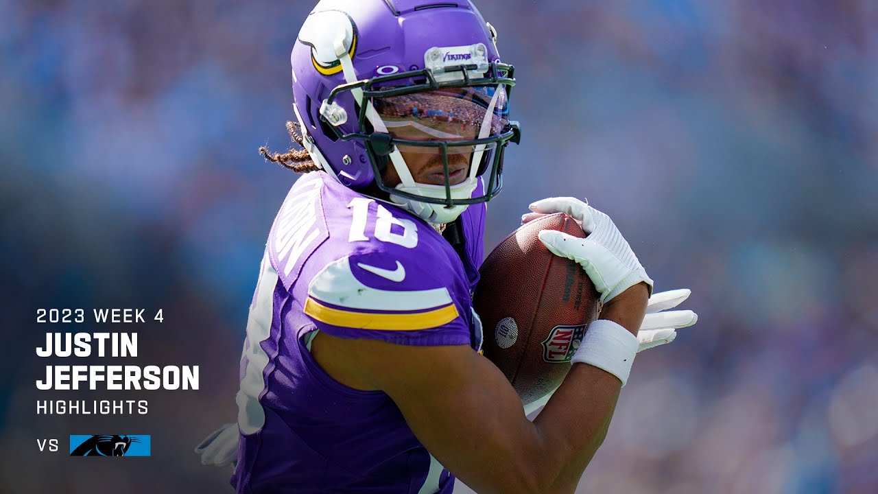 Every Justin Jefferson catch in his 2-TD game - YouTube