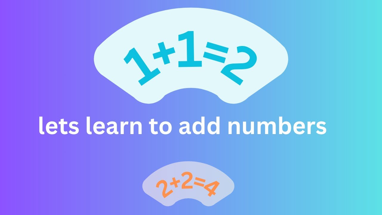 Lets Learn To Add #s 1 & 2 - YouTube
