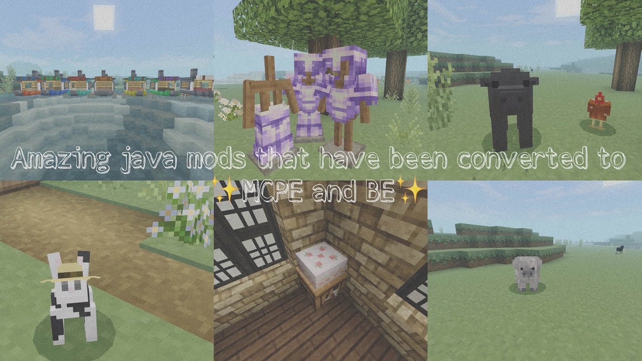 Java mods that have been converted for MCPE and Bedrock! {better boats ...