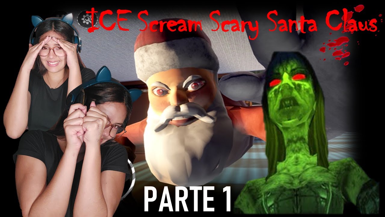 UN SANTA INFLABLE EN UN JUEGO DE TERROR - Ice scream scary santa claus ...