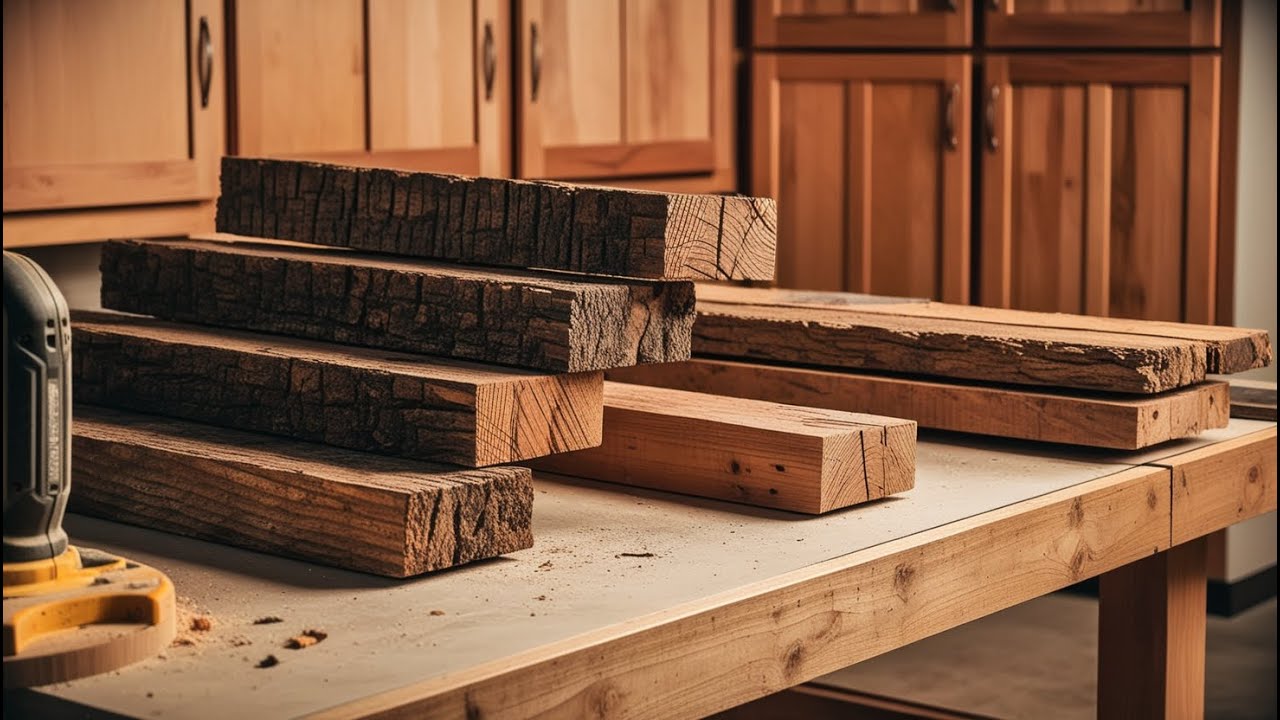 Using Vintage Wood to Make Modern Furniture || Amazing Woodworking ...