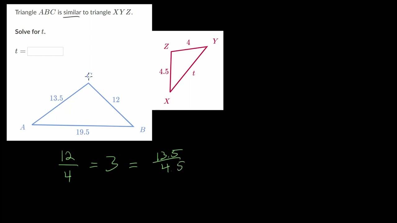 Solve Similar Triangles: Practice - YouTube