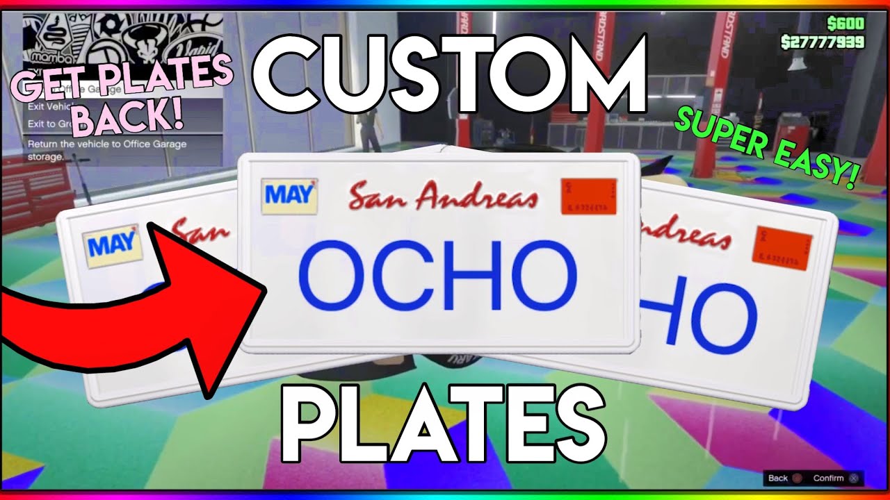 EASY How To Get Custom Plates No App Crash Recover Lost Plates GTA Online YouTube EASY How To Get Custom Plates No App Crash Recover Lost Plates GTA Online YouTube