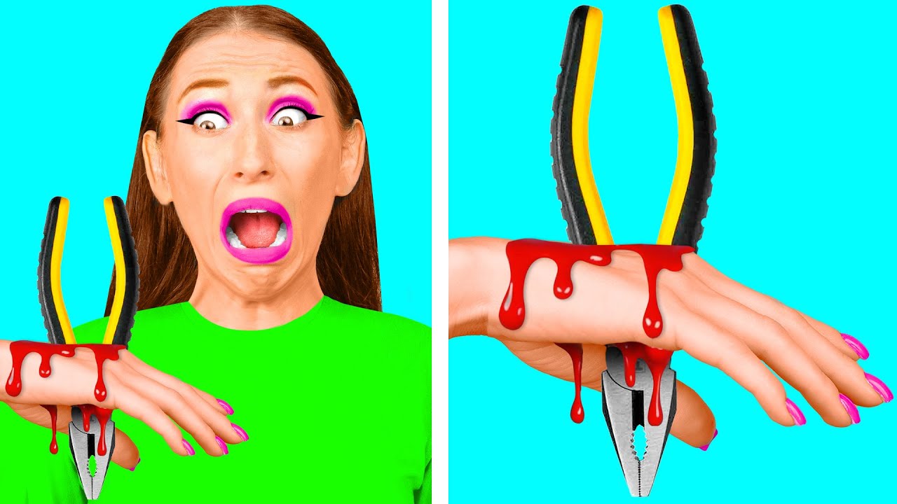 מתיחות ליל כל הקדושים מצחיקות | מתיחות וטריקים מגניבים Fun Teen - YouTube