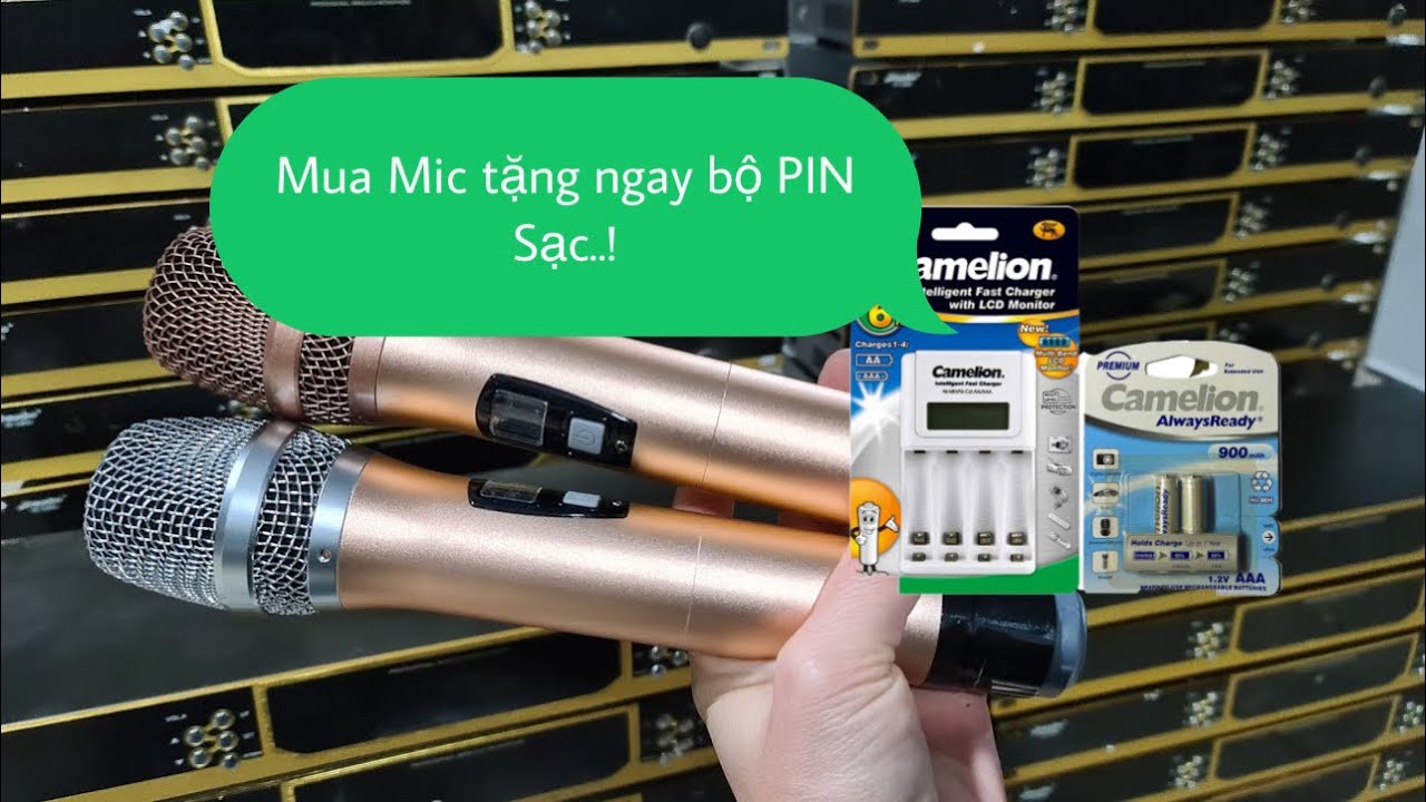 Mua Mic tặng ngay bộ Pin sạc giá 200k…! Muốn hát hay mua ngay mic Vỉ ...