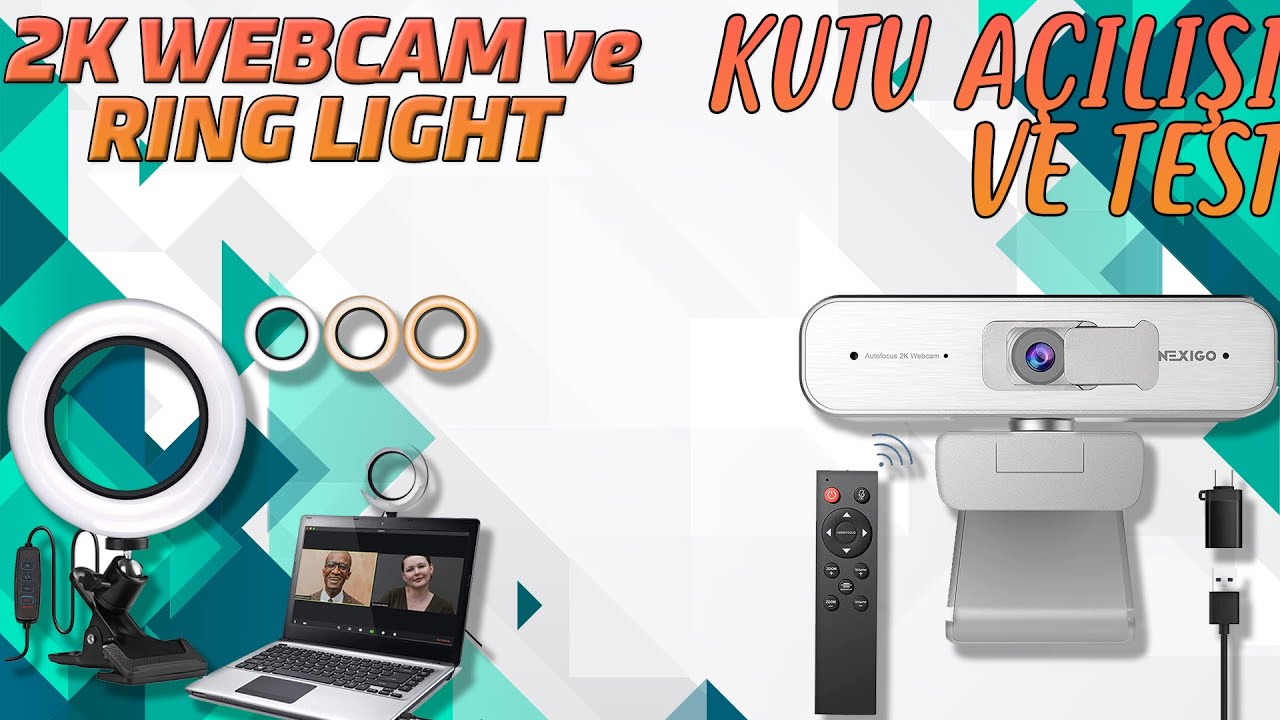 2K WEBCAM 1080P'DE 60FPS KAMERA İNCELEMESİ + RING LIGHT - YouTube