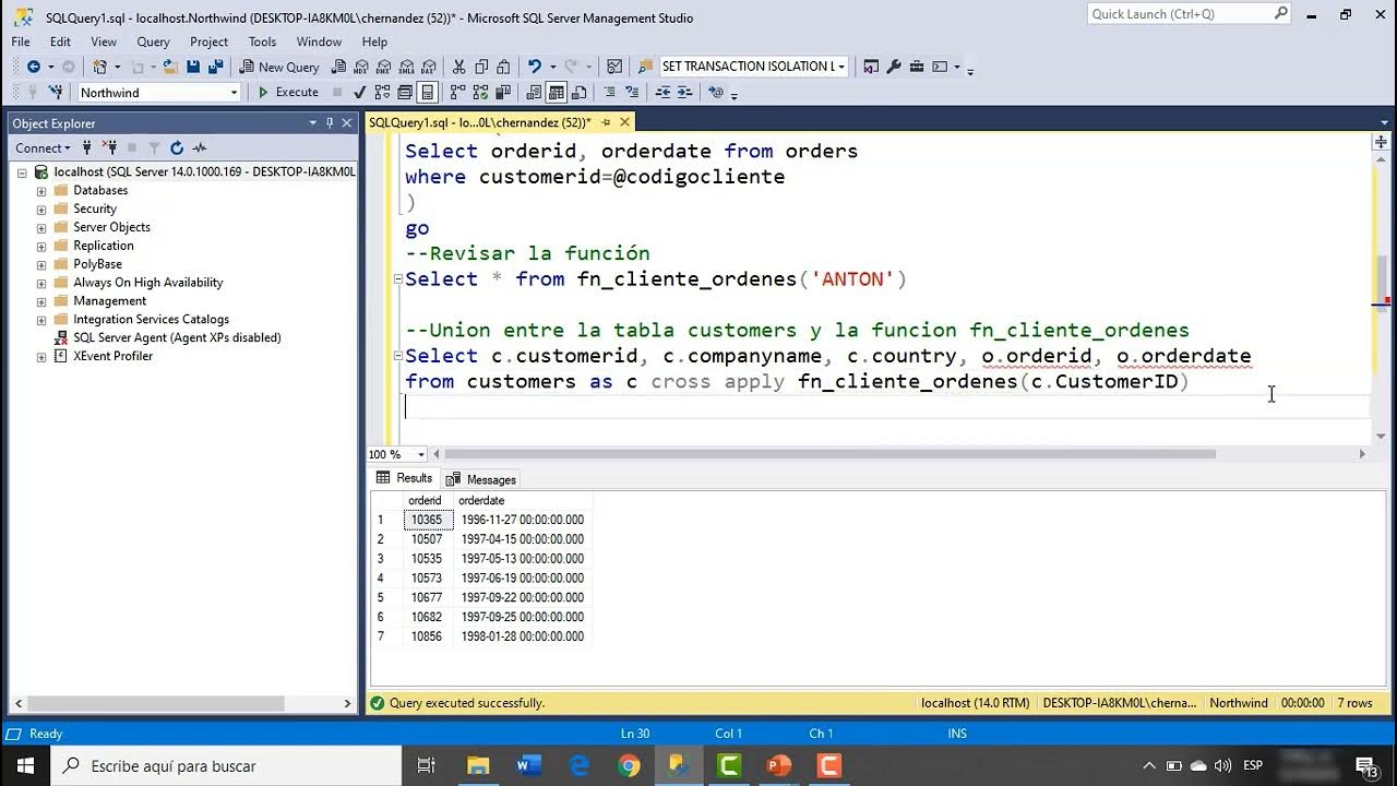 Sentencias Cross Apply y Outer Apply en el SQL Server - YouTube