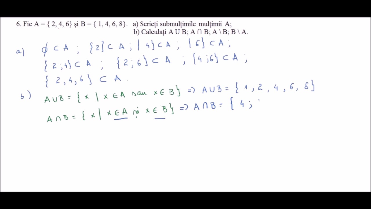 Cl a V-a - Teza mate - Model 3 - Sem I - ex 6 - YouTube