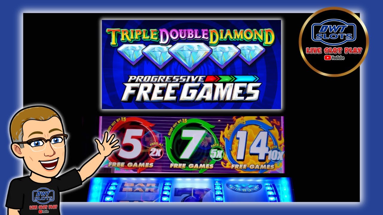 Triple Double Diamond💎 Progressive Free Games slot machine, nice bonus ...