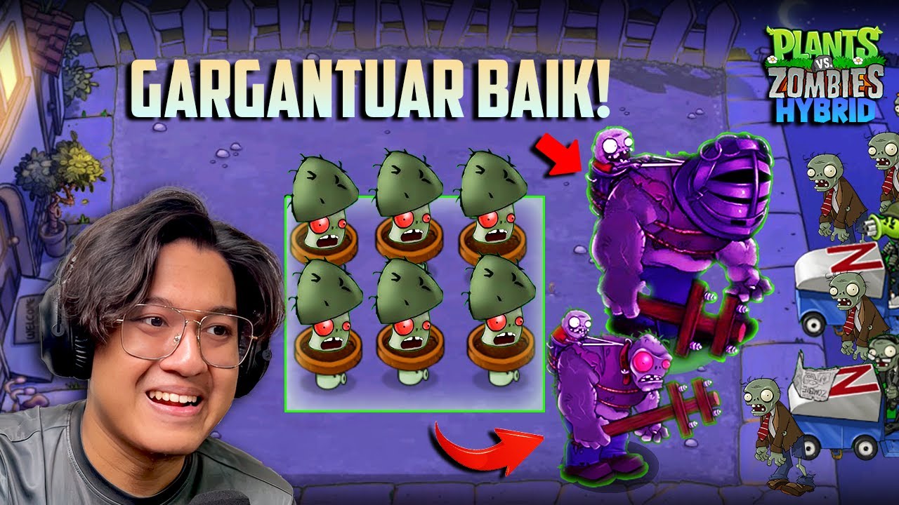 JAMUR KELUAR GARGANTUAR ARMOR! - Plants vs Zombie Hybrid (2) - YouTube