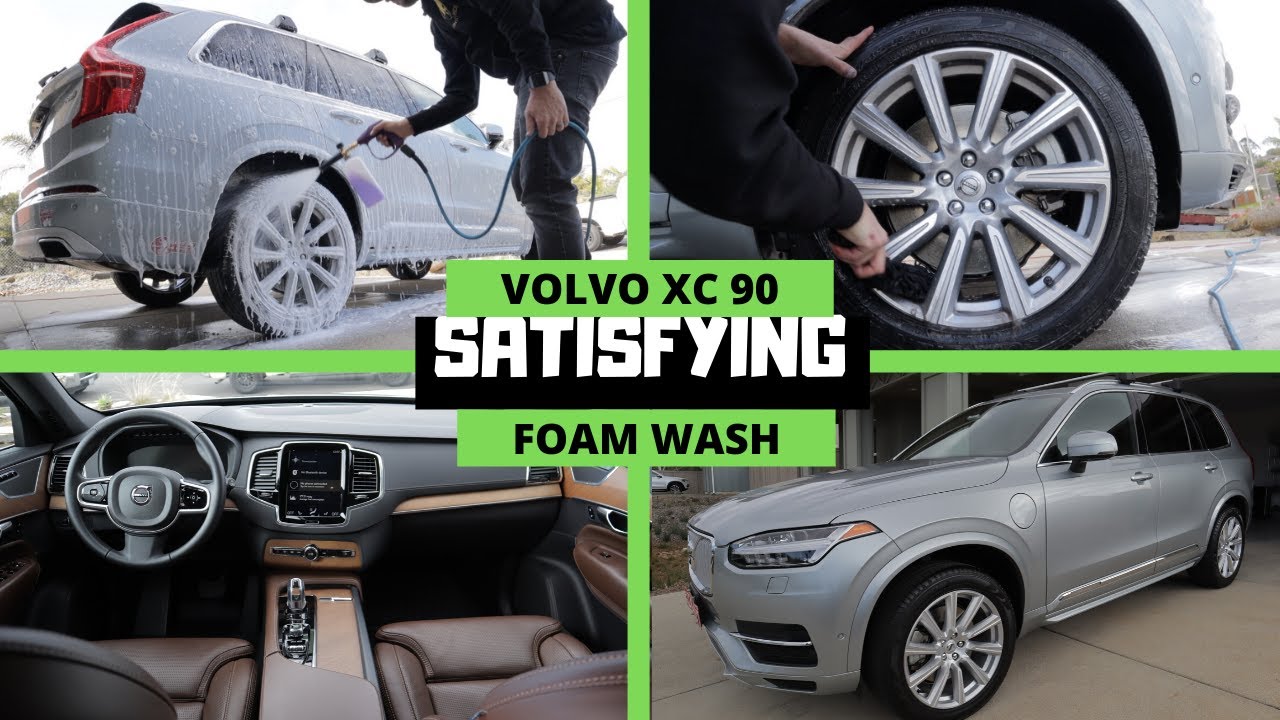 Satisfying Car Wash | Deep Cleaning a clean Volvo XC 90 | Foam Cannon ...