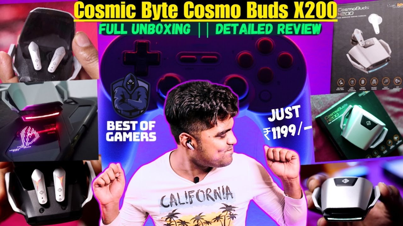 Cosmic Byte Cosmo Buds X200 || Full Unboxing 🔥 || Detailed Review 😍 ...