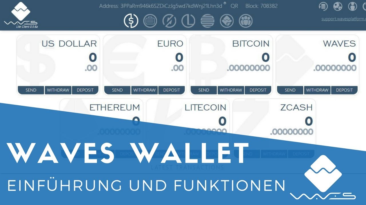 Wie erstellt man ein WAVES Wallet? Einführung und Grundlagen - YouTube