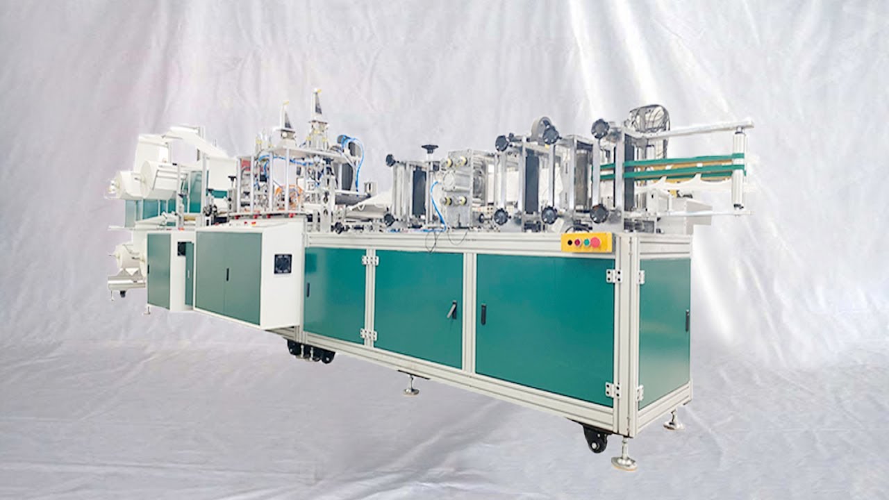 Folding face masks making production line auto respirator maker ...