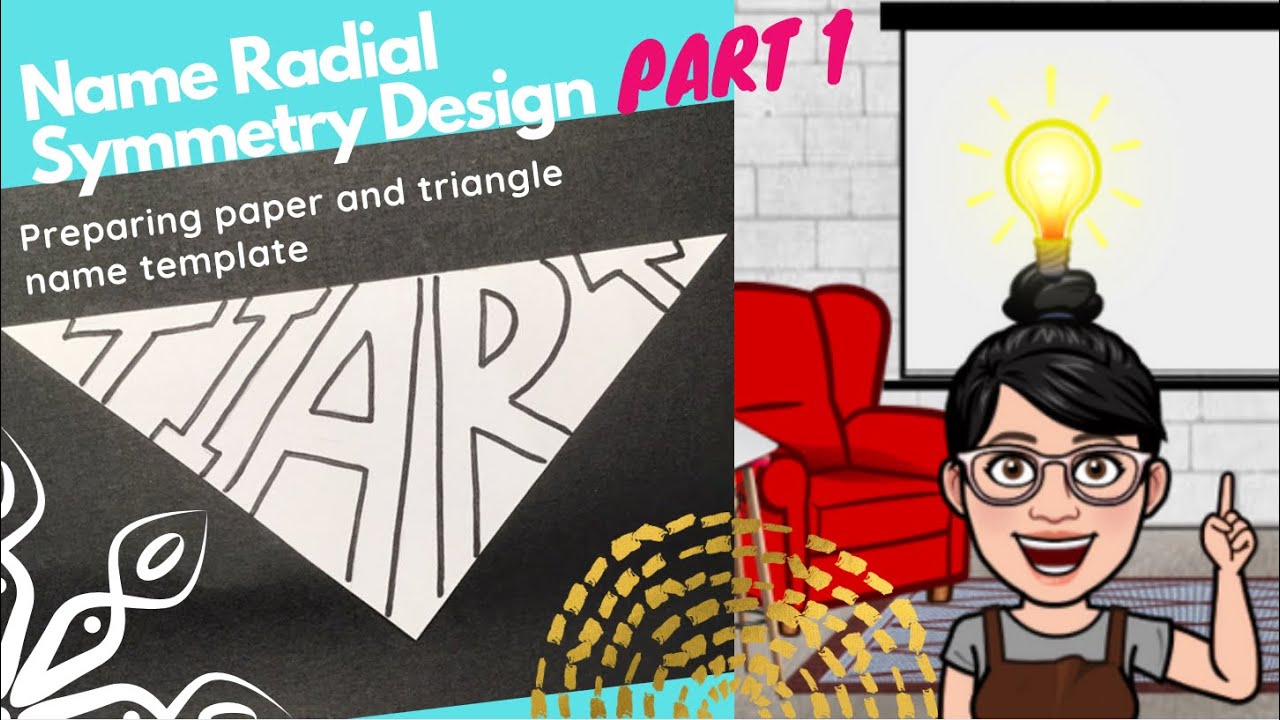 How to Create Radial Symmetry Design with Name Part 1 - Radial Design ...