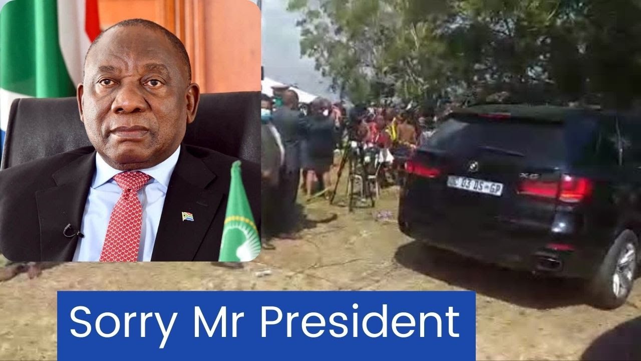 OH No! Sorry Mr President Cyril Ramaphosa | Amabutho were angry - YouTube