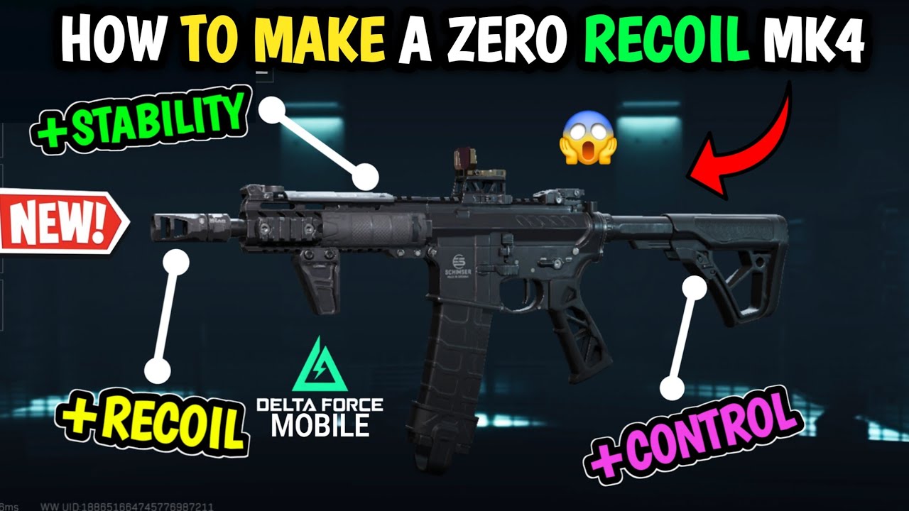 How to Make NO RECOIL MK4 in Delta Force Mobile (Zero Recoil Build ...