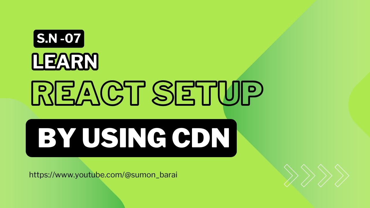 How to Set Up React Using CDN | Quick Start Without Build Tools - YouTube