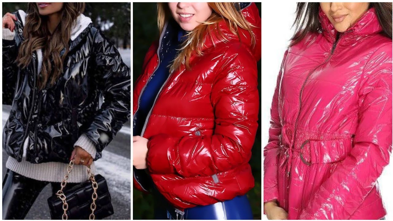 best design and ideas for ladies of latex puffer jacket design - YouTube