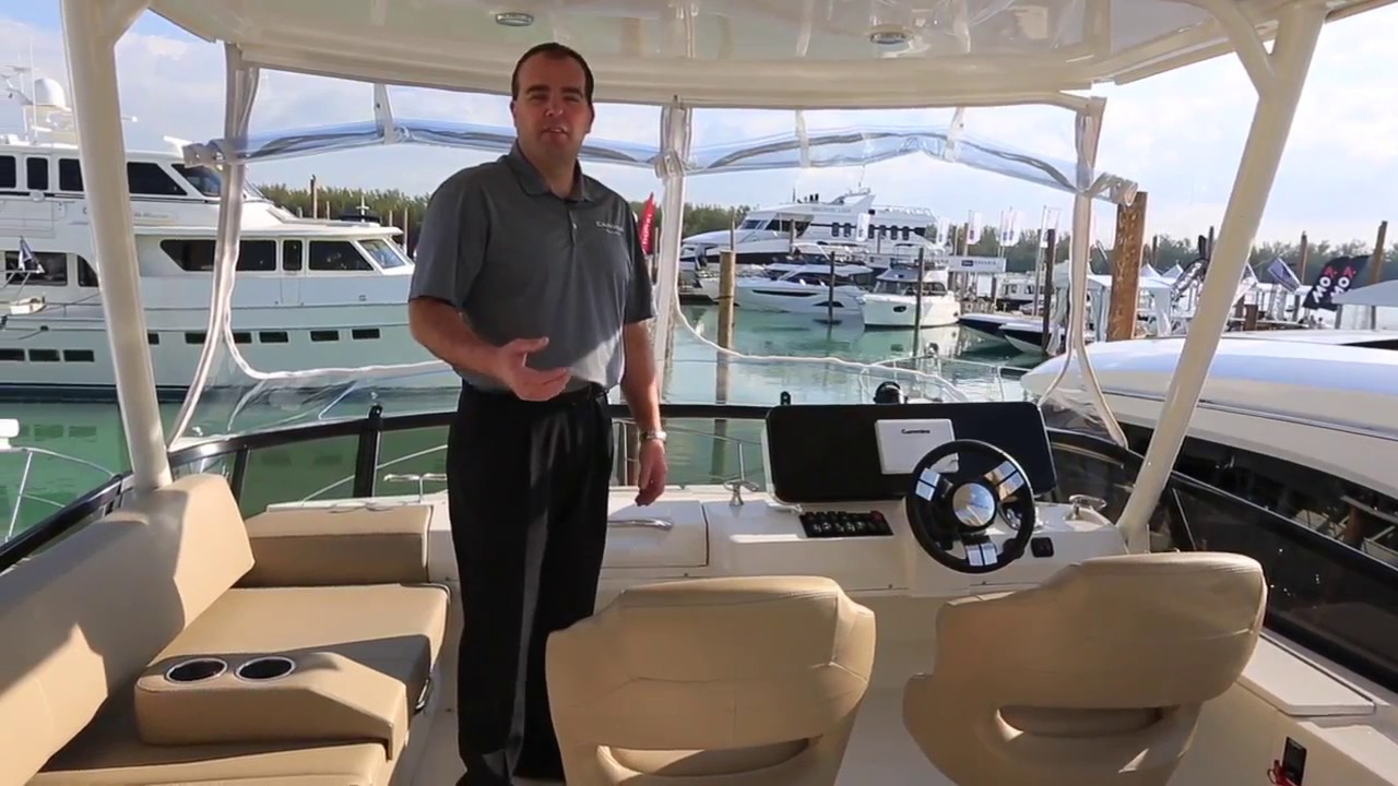 Carver Yachts C40 Command Bridge Walk-through - YouTube