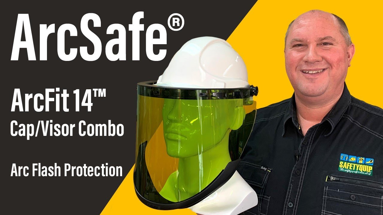 Elliotts Elvex ArcSafe® ArcFit 14™ Arc Flash Cap/Visor - YouTube