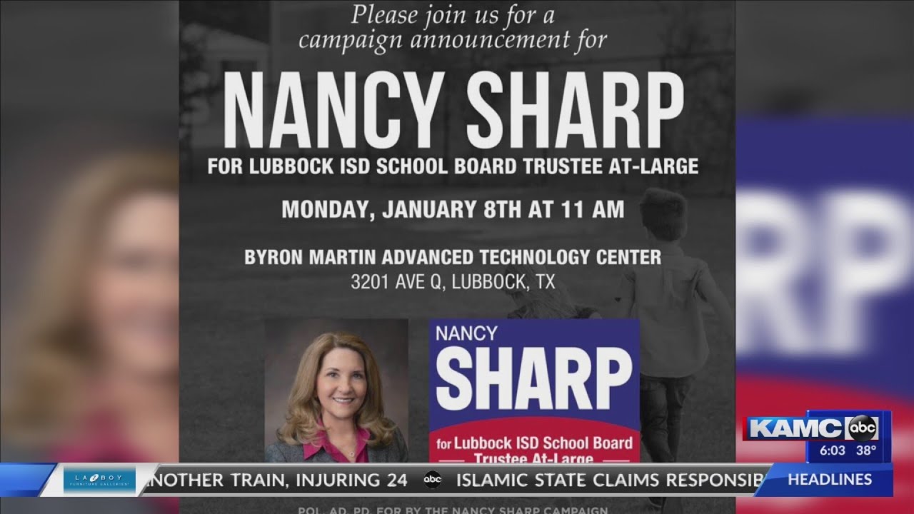Nancy Sharp to announce bid for Lubbock ISD school board on January 8 ...
