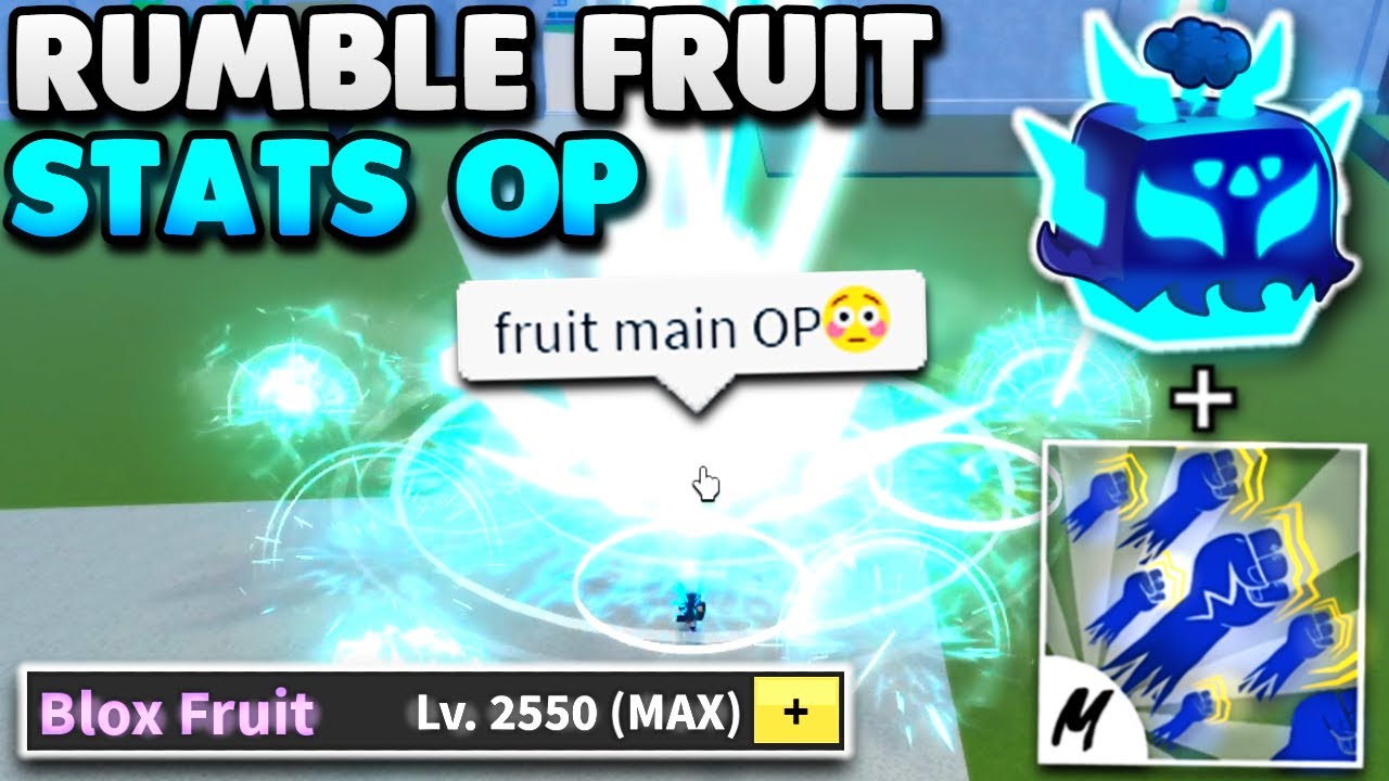 Rumble With MAX FRUIT STATS Is BROKEN In Blox Fruits... (Bounty Hunt ...
