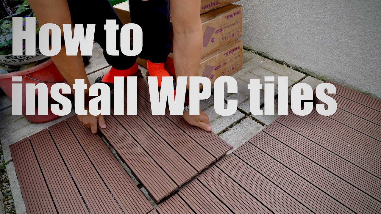 How to install WPC tiles - YouTube