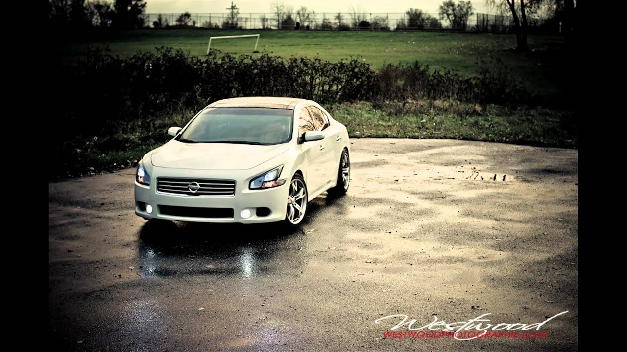 2011 7th Gen Nissan Maxima SV custom headlights Black and white - YouTube