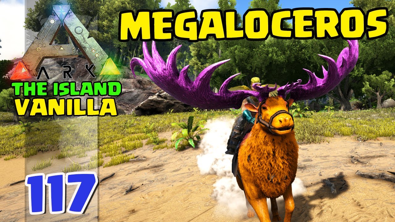 DOMANDO ALCES (MEGALOCEROS) O FARMADOR DE PALHA - ARK THE ISLAND ...