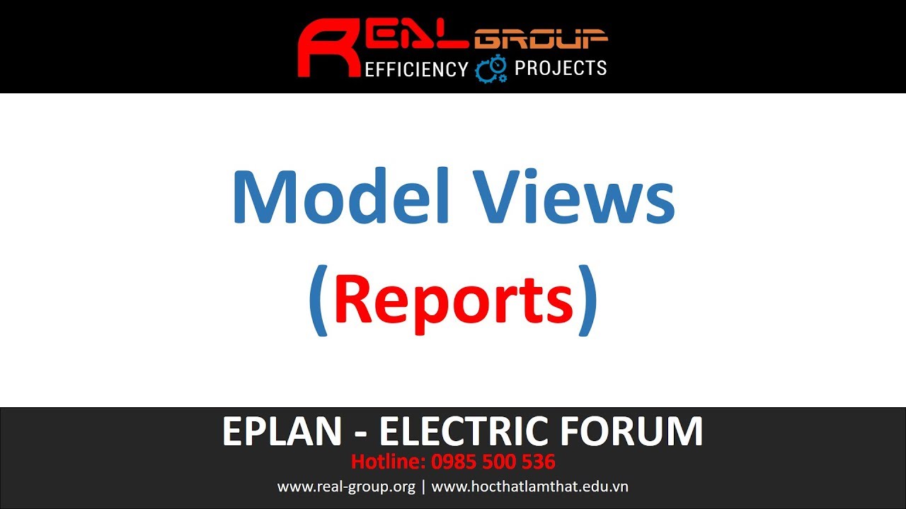 Model Views (Reports) | EPLAN Education - YouTube