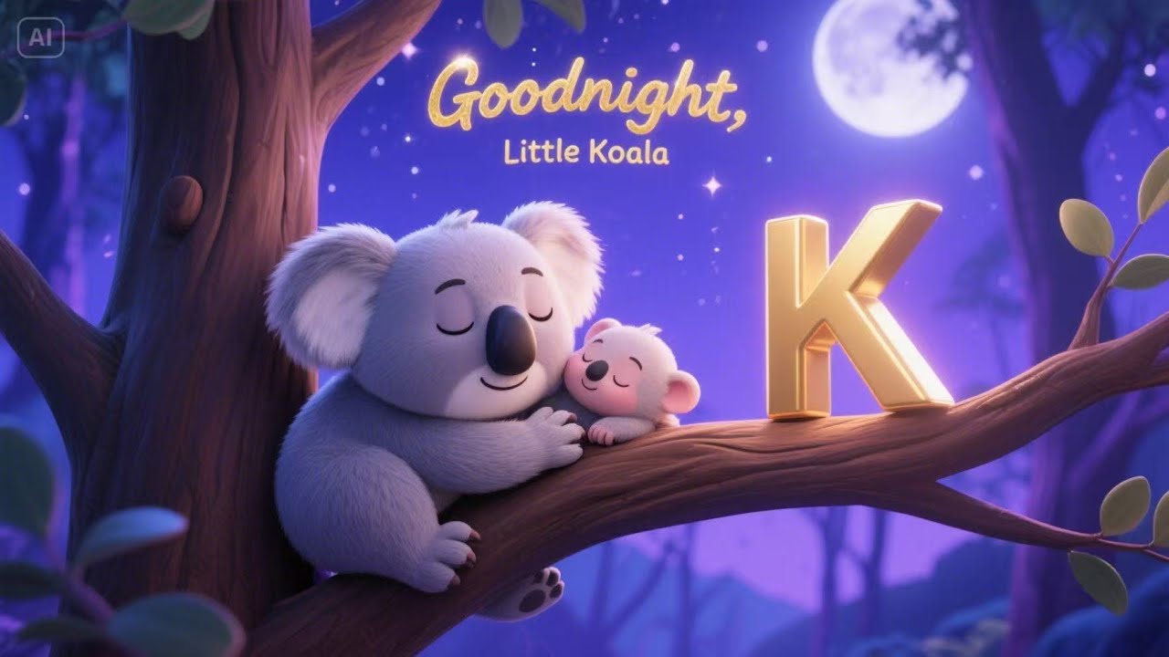 Goodnight, Little Koala | K is for Koala | Gentle Sleep Song for Kids ...