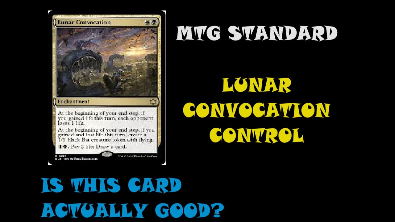 Mtg Standard: B/W Lunar Convocation - YouTube
