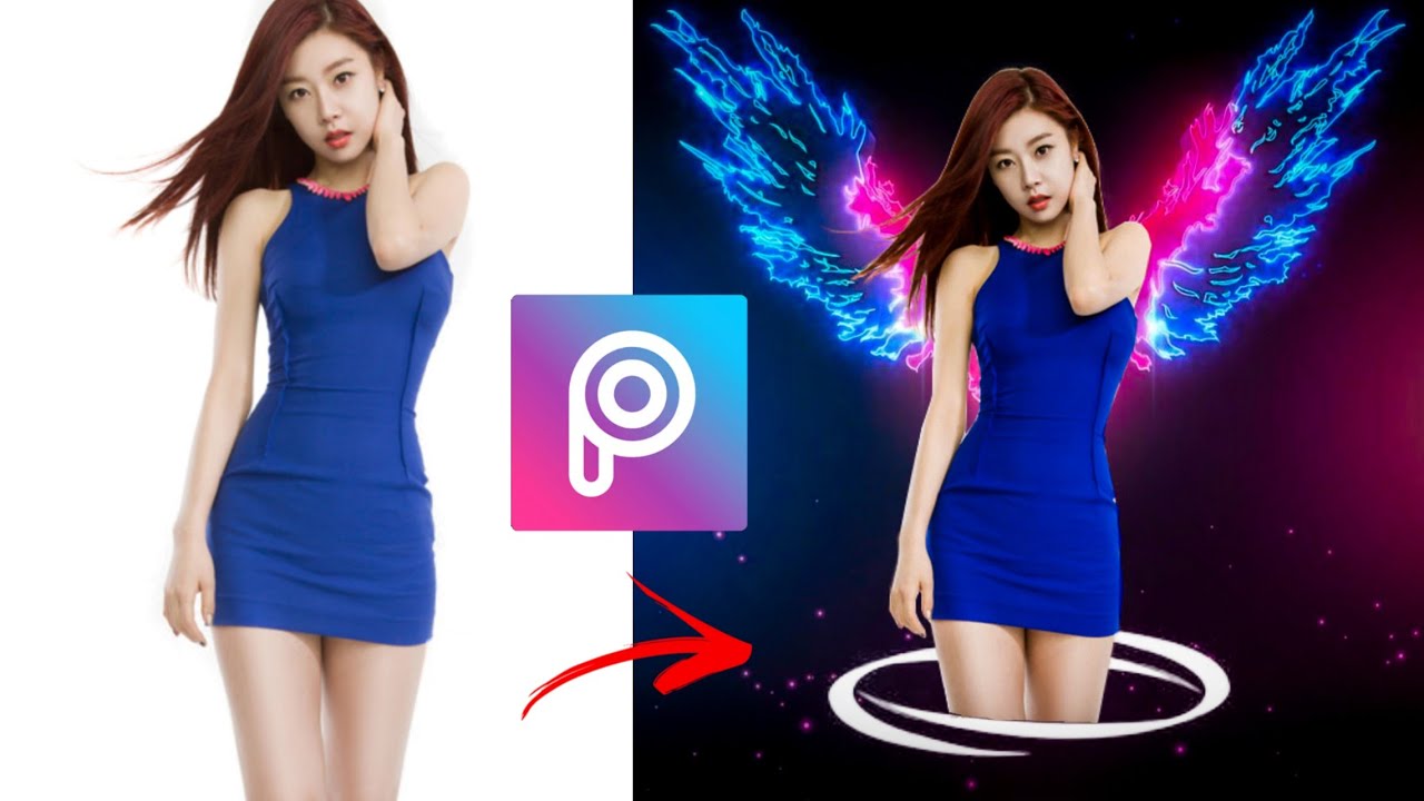 Girl Photo Editing Tutorial in Picstart।Girl Photo Editing New style l ...
