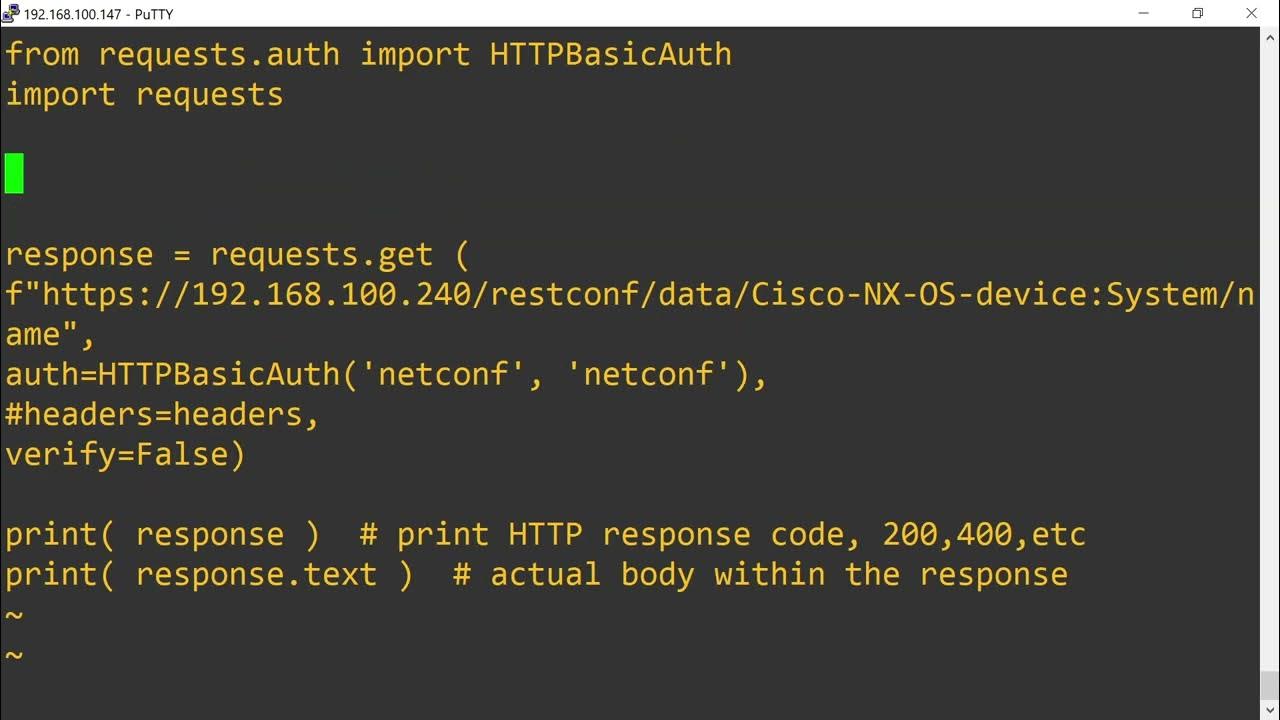 Automation5 Lab Pyhton Restconf Youtube