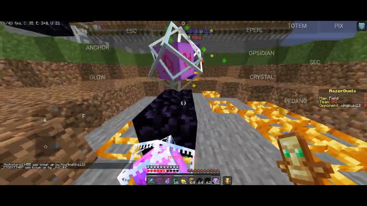 Minecraft Crystal PVP Pojav Launcher - YouTube